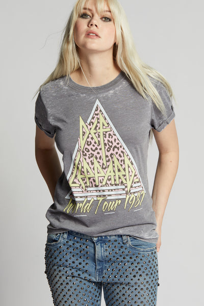 Def Leppard World Tour 1987 Vintage Design Graphic Tee – Recycled Karma ...