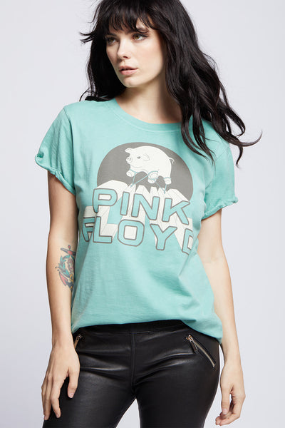 Licensed Pink Floyd Band Merch | Algie Pig Retro Graphic Tee – Recycled ...