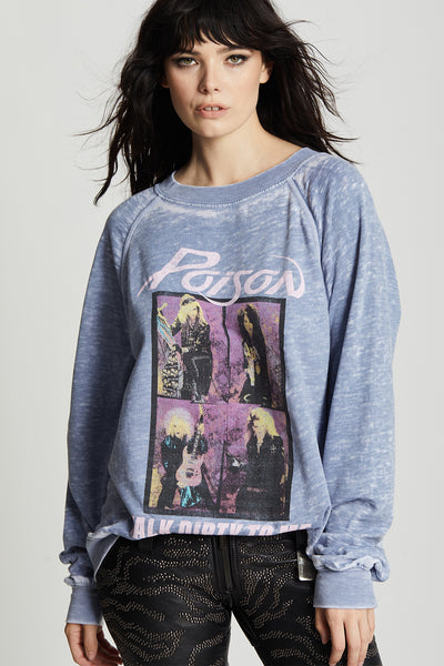 Poison Talk Dirty To Me Oversized Graphic Sweatshirt – Recycled Karma ...