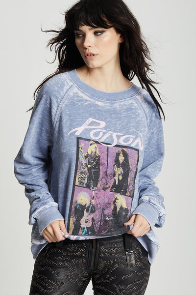 Poison Talk Dirty To Me Oversized Graphic Sweatshirt – Recycled Karma ...